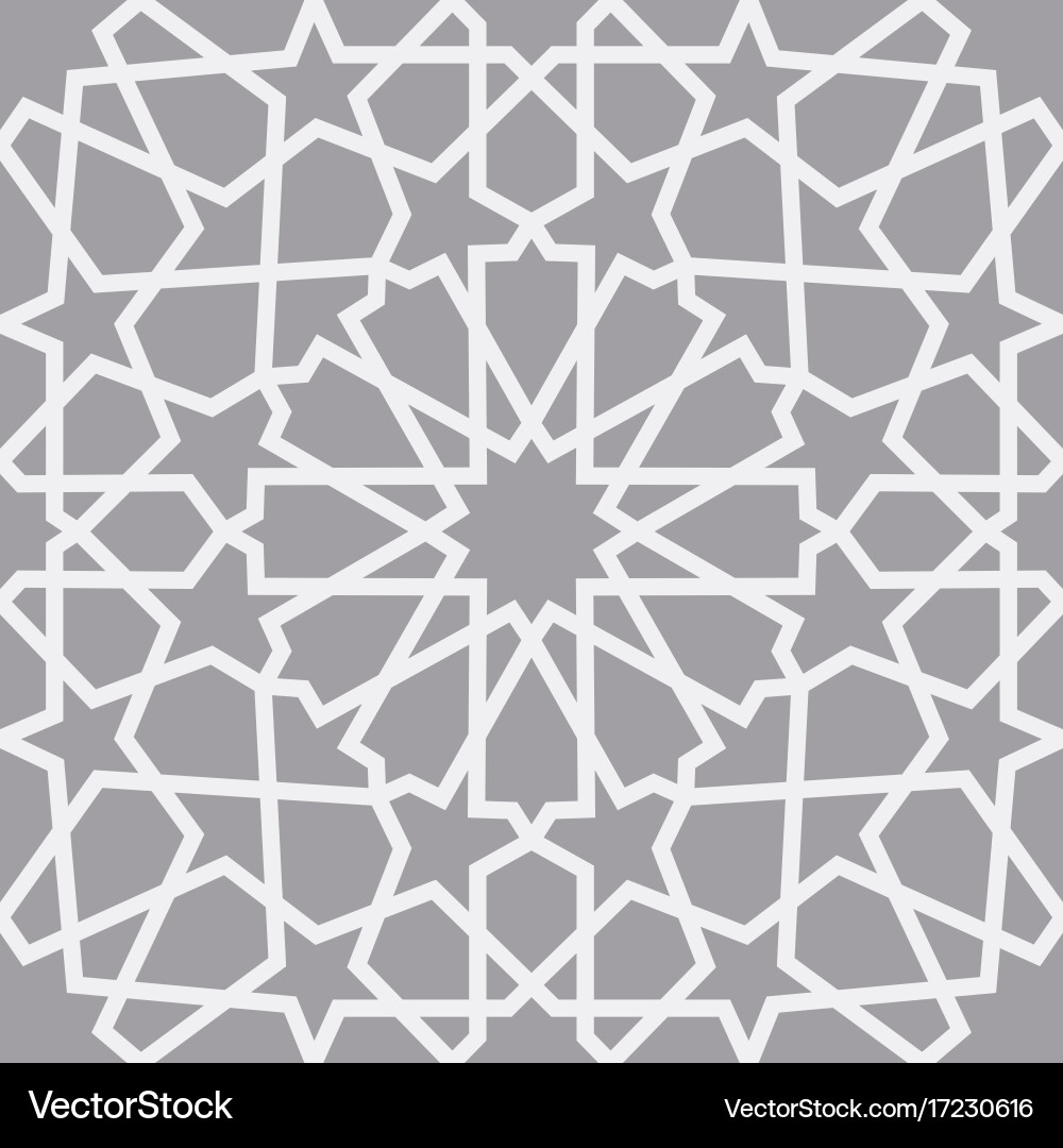 Islamic pattern seamless arabic geometric Vector Image