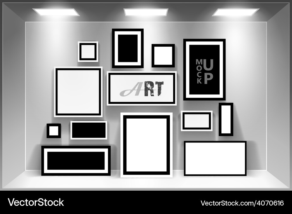 Modern Photo Frame Set Royalty Free Vector Image