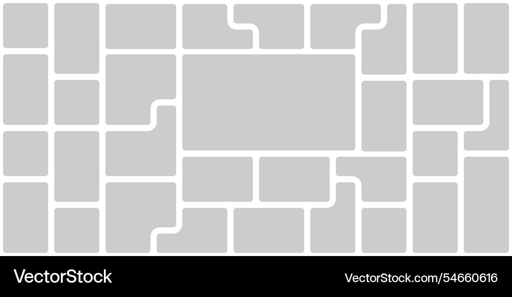 Foto Layout bento mosaic ui design dashboard Vektorbild