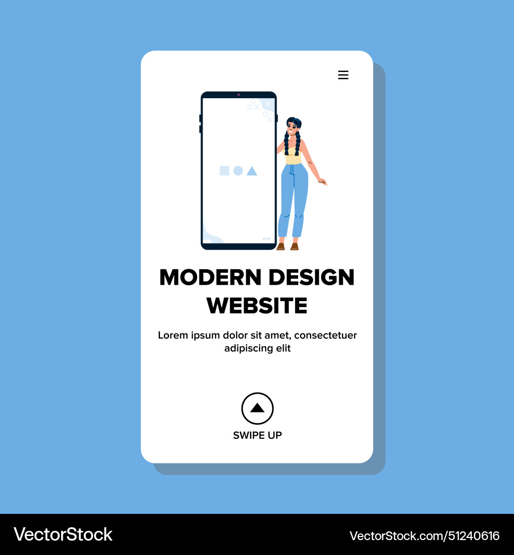 Sleek modern design website Royalty Free Vector Image