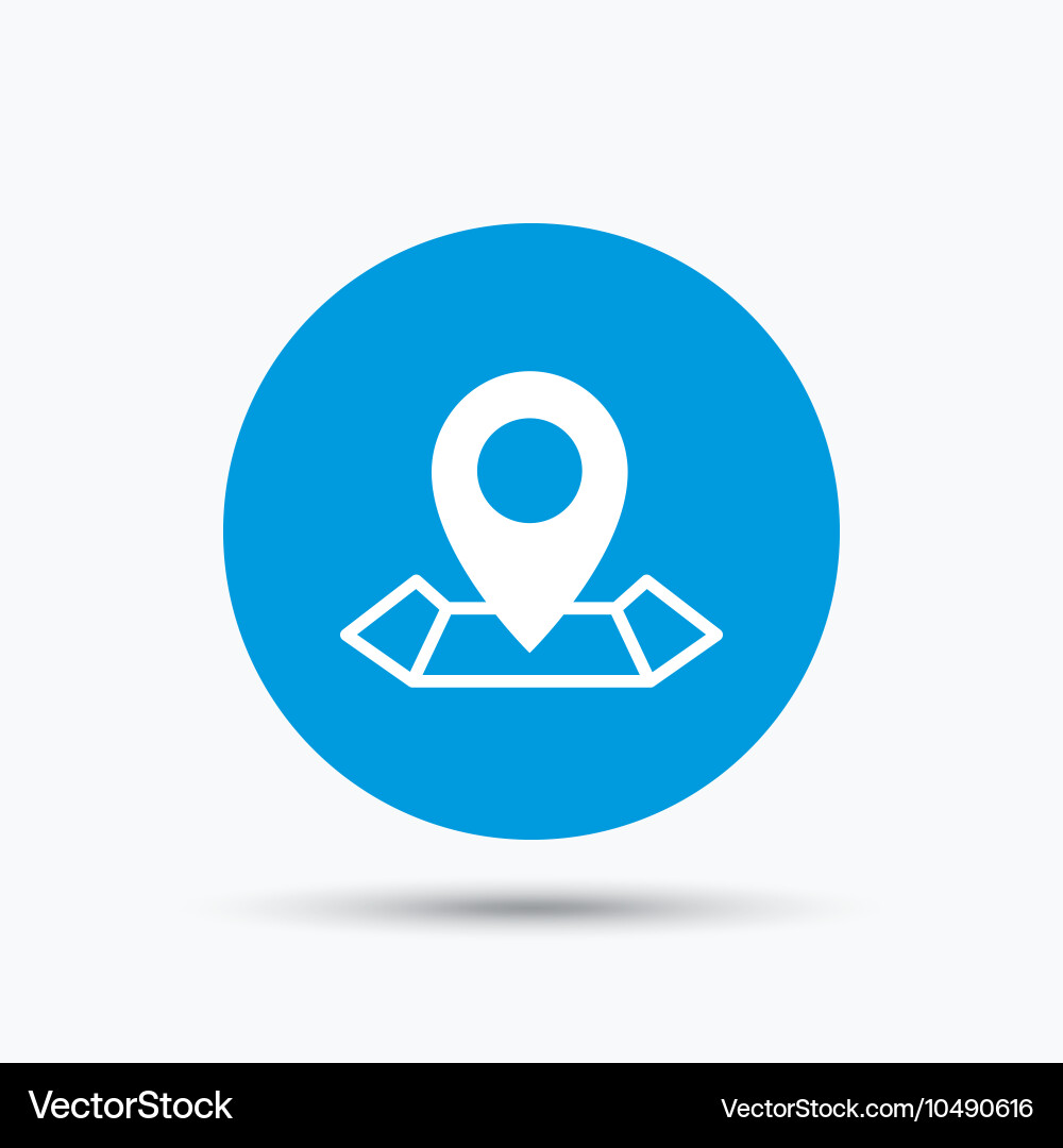 Standort Icon Map Pointer Zeichen Lizenzfreies Vektorbild