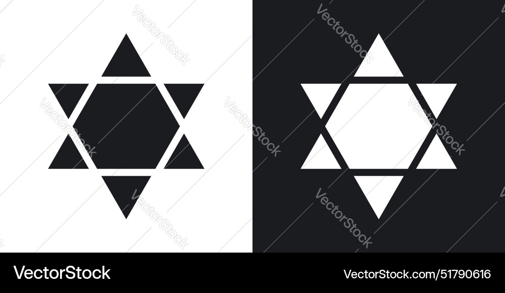 Star of david icon Royalty Free Vector Image - VectorStock