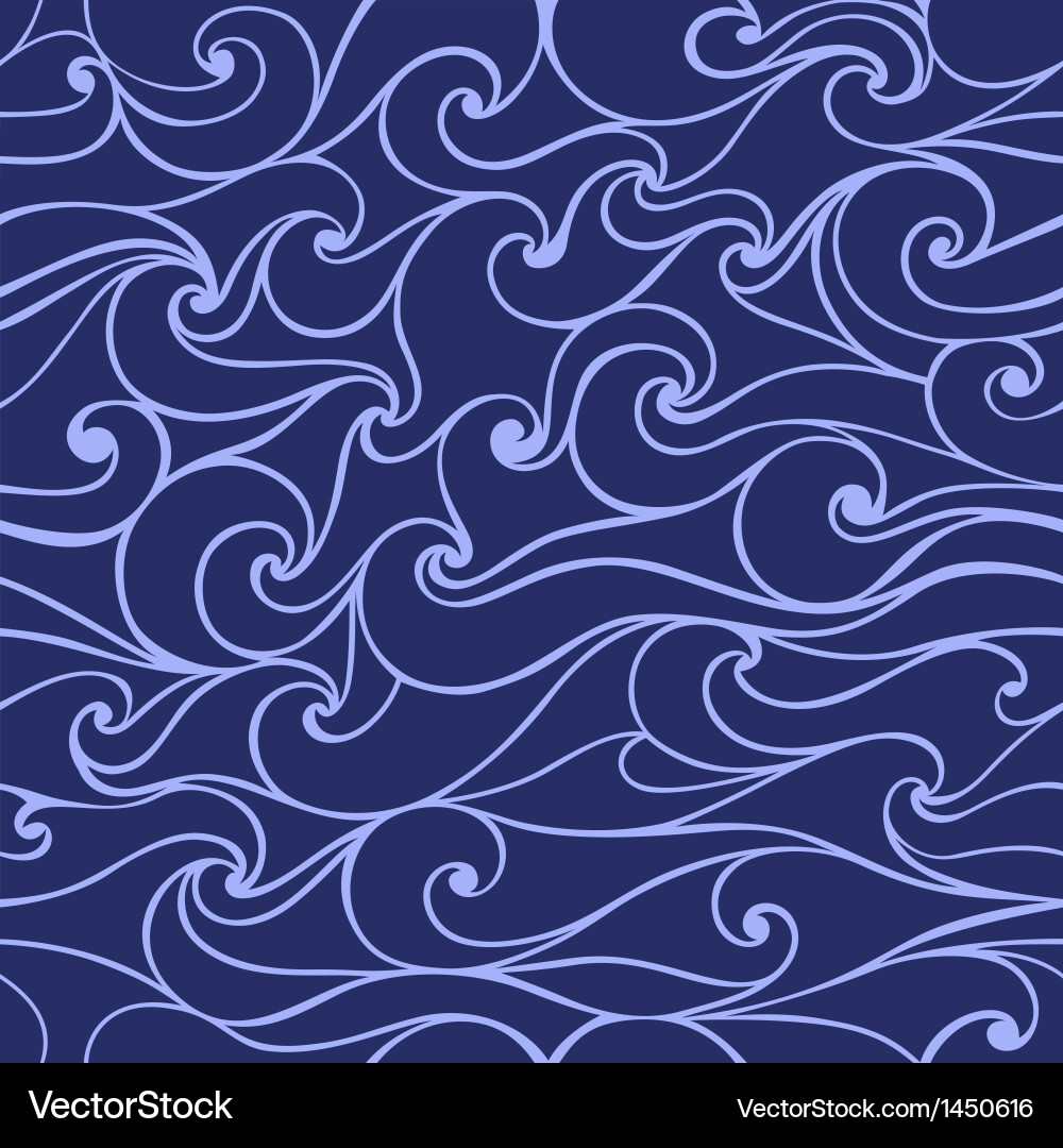 Stylized wave Royalty Free Vector Image - VectorStock