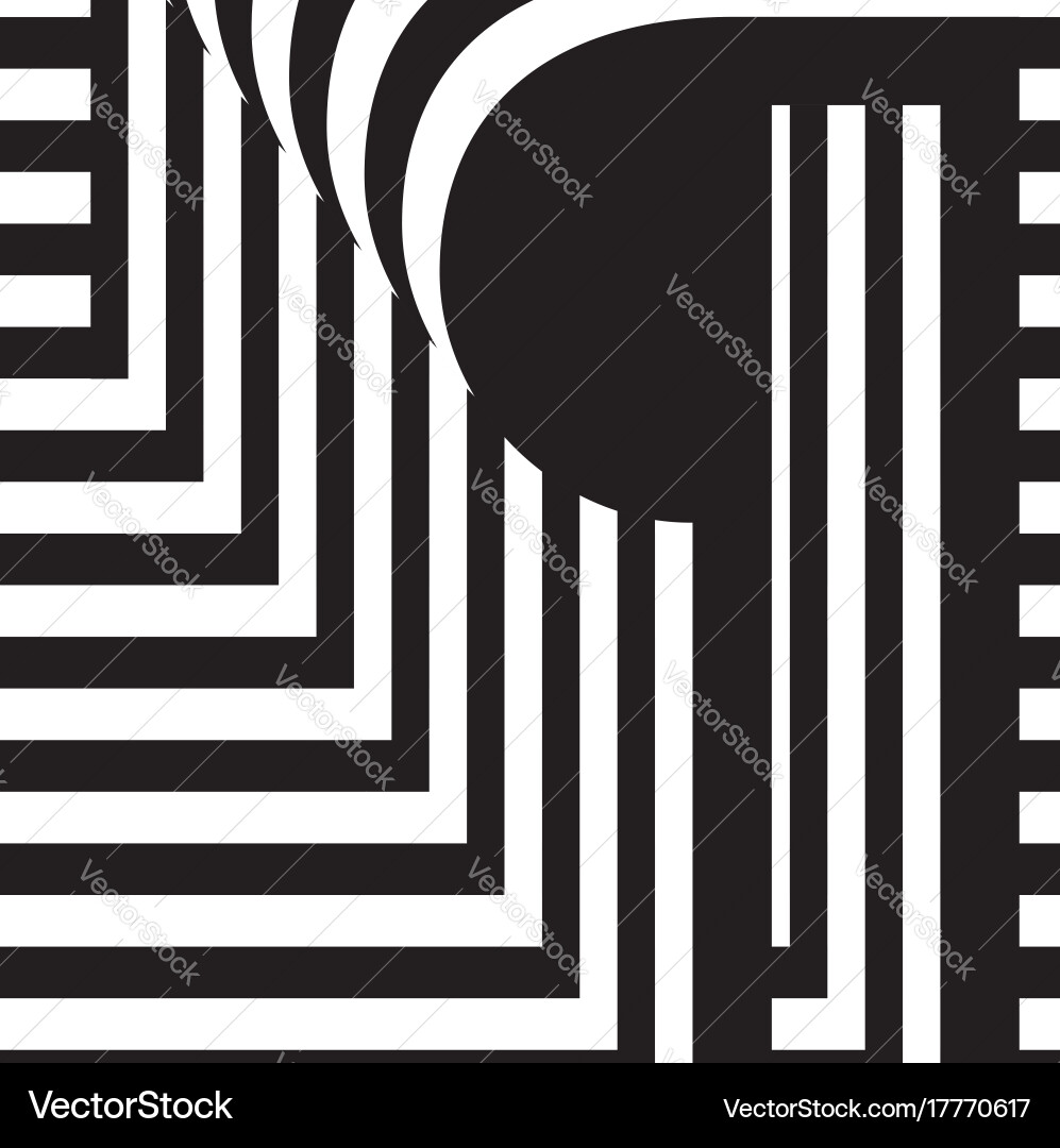 Black and white design template symbol Royalty Free Vector