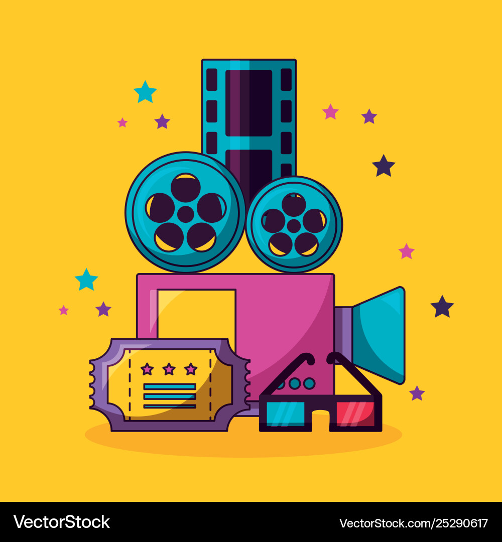 Cinema movie design Royalty Free Vector Image - VectorStock