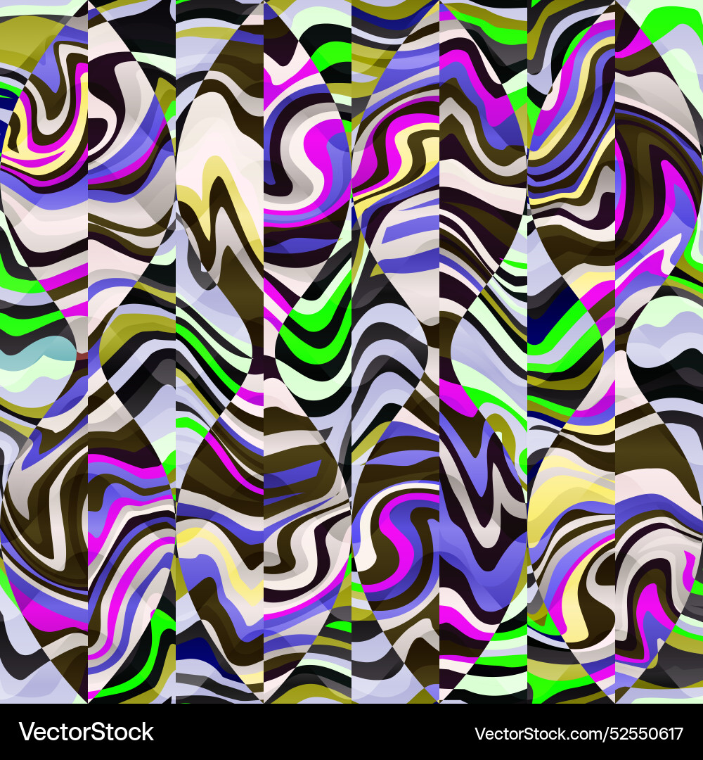 Colorful swirl maze seamless pattern Royalty Free Vector