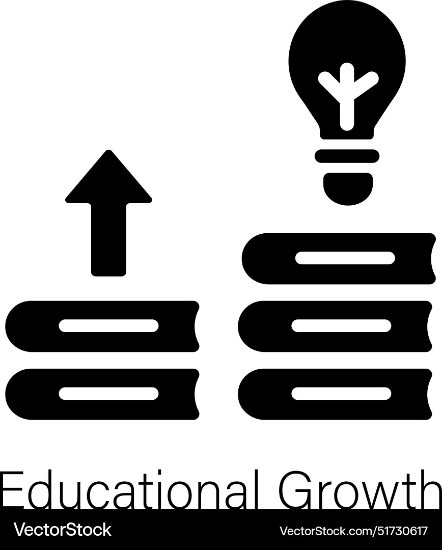 Educational growth Royalty Free Vector Image - VectorStock