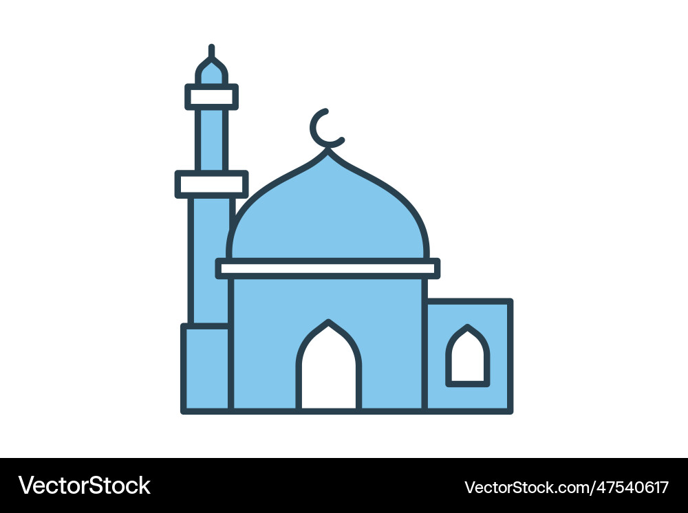 Islamic Mosque Icon Royalty Free Vector Image - VectorStock