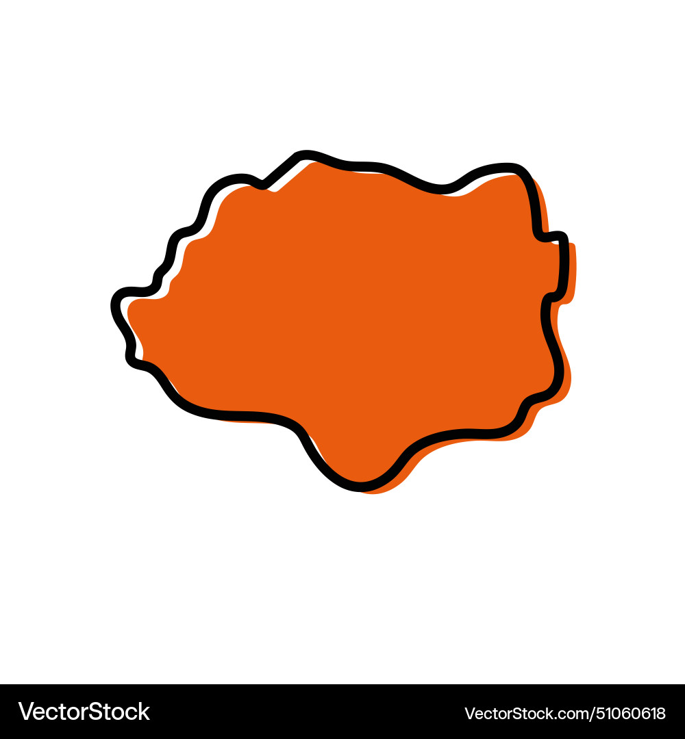 Dundgovi provinces of mongolia map icon Royalty Free Vector