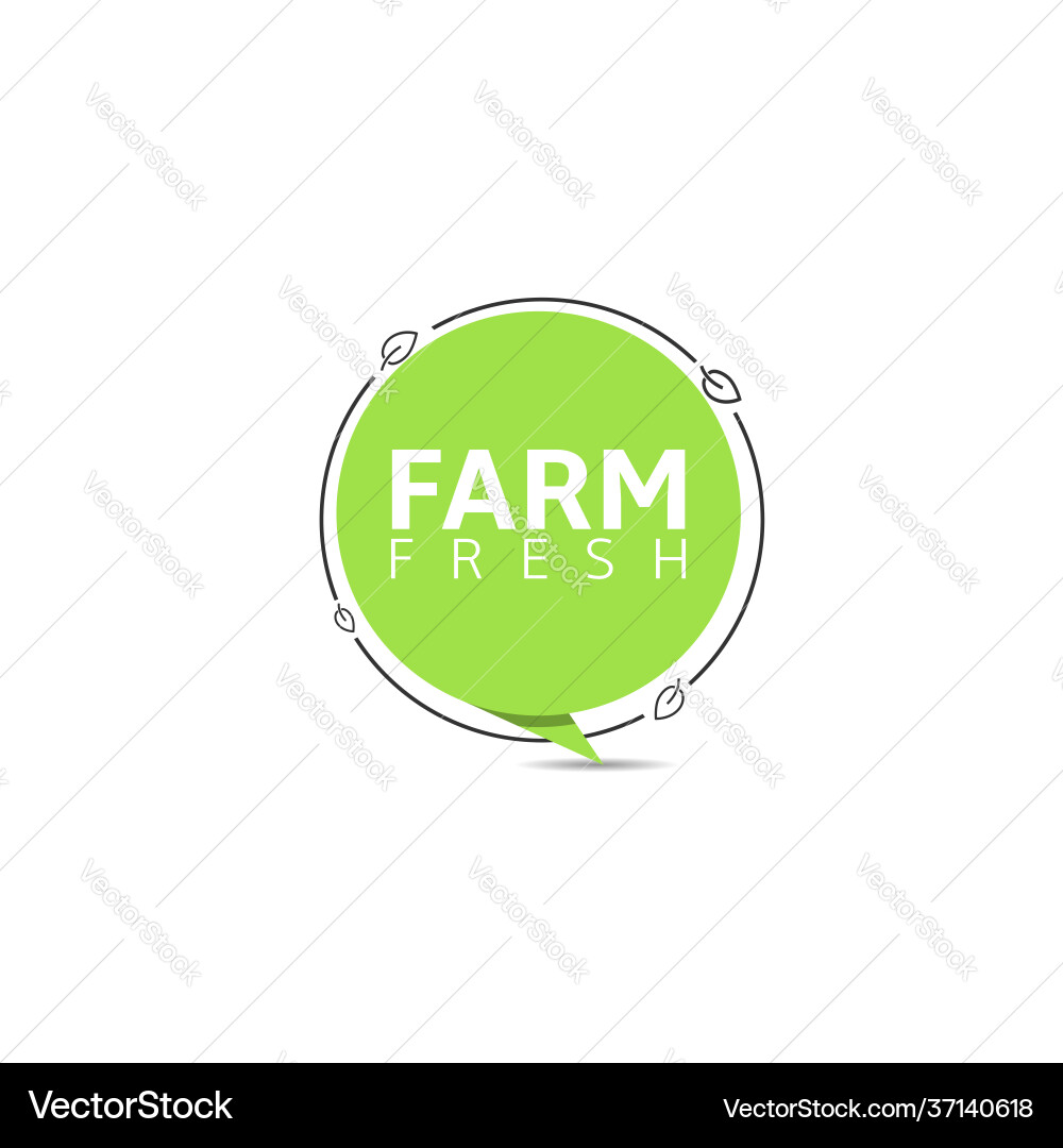 Farm fresh banner Royalty Free Vector Image - VectorStock