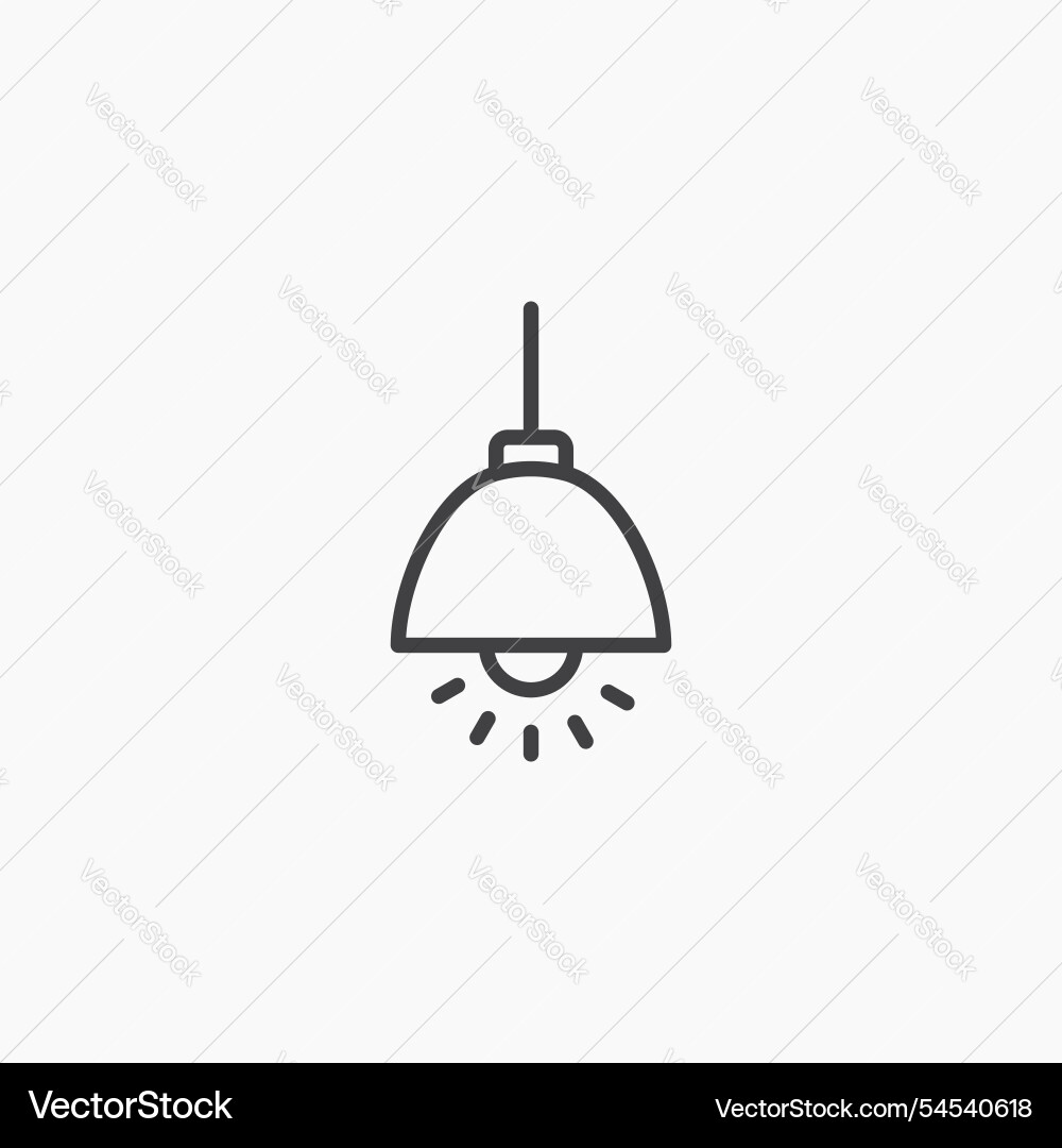 Hanging light icon Royalty Free Vector Image - VectorStock