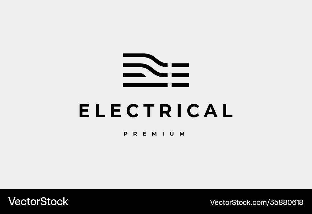 Letter e electrical circuit logo design Royalty Free Vector