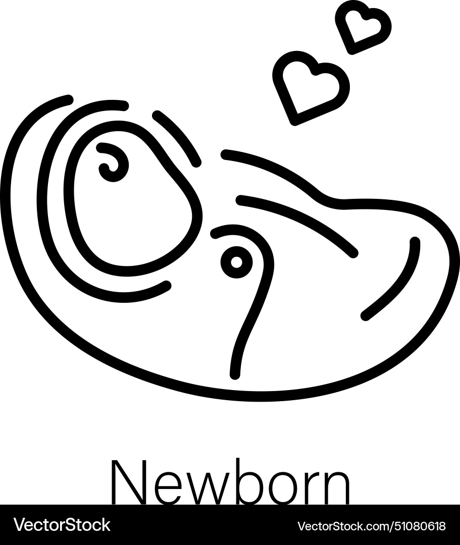 Newborn Royalty Free Vector Image - VectorStock