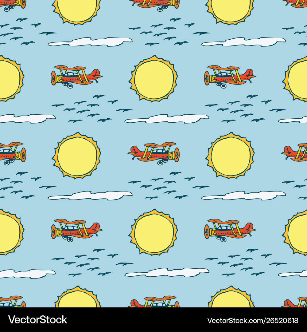 Sky adventure Royalty Free Vector Image - VectorStock