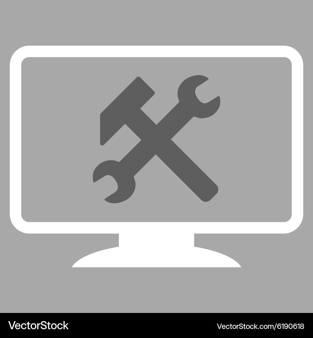 Symbol der Desktop-Einstellungen Lizenzfreies Vektorbild