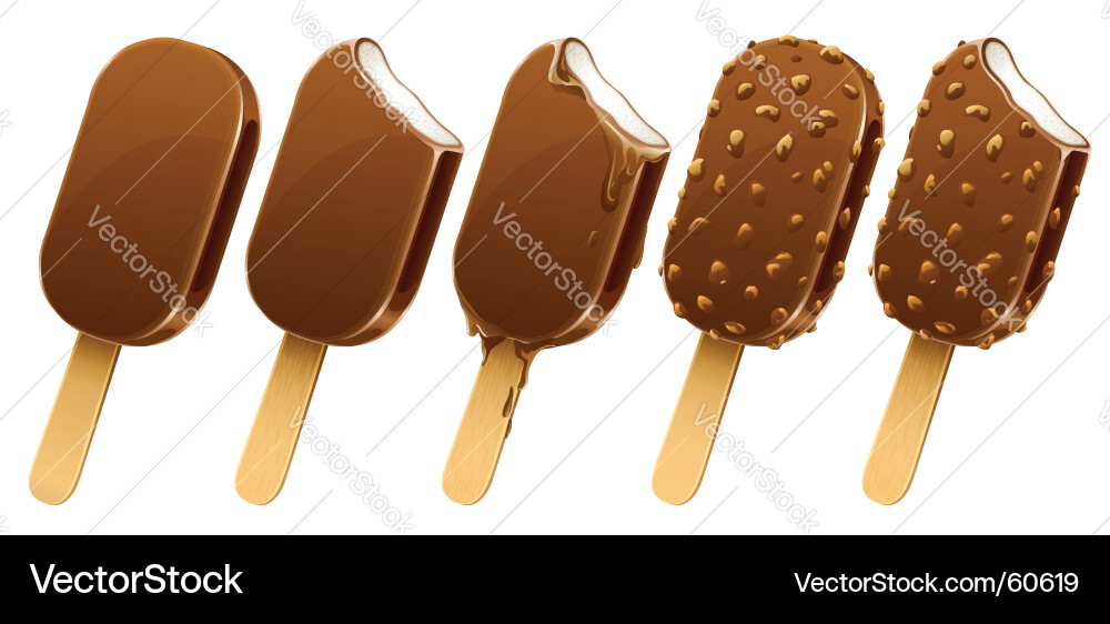Chocolate ice cream Royalty Free Vector Image - VectorStock