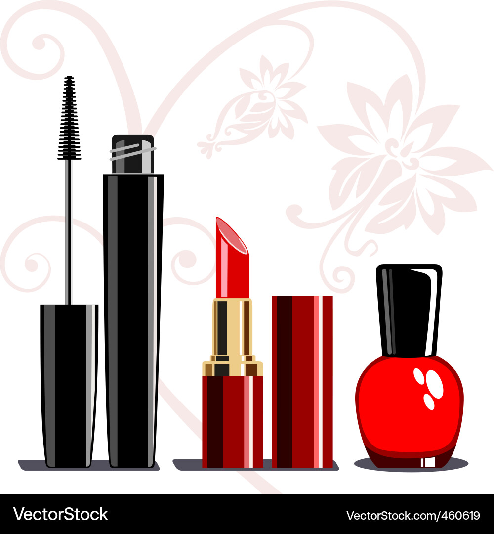 Makeup set Royalty Free Vector Image - VectorStock