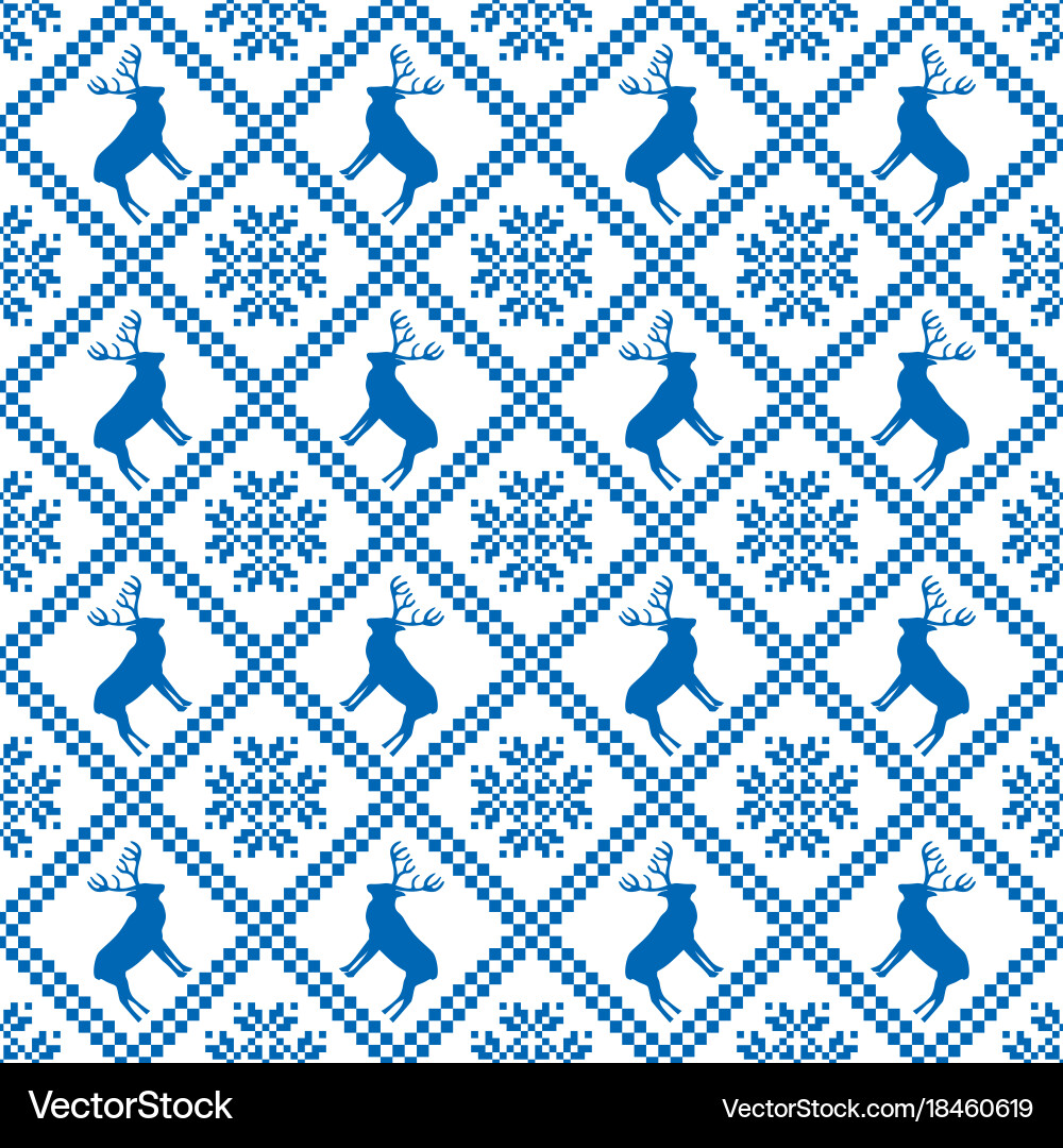 Nordic Geometric Pattern Royalty Free Vector Image