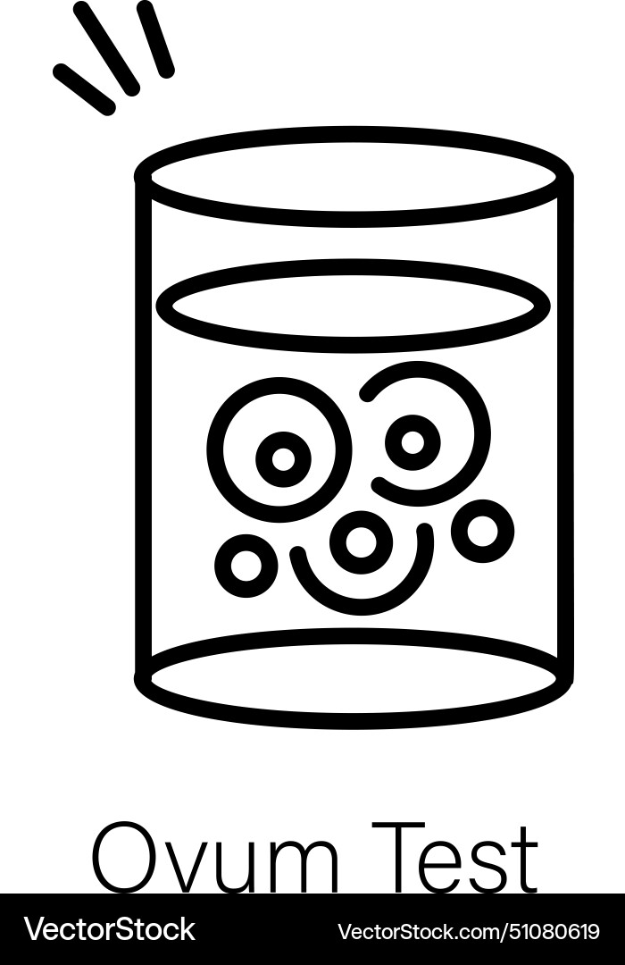 Ovum test Royalty Free Vector Image - VectorStock