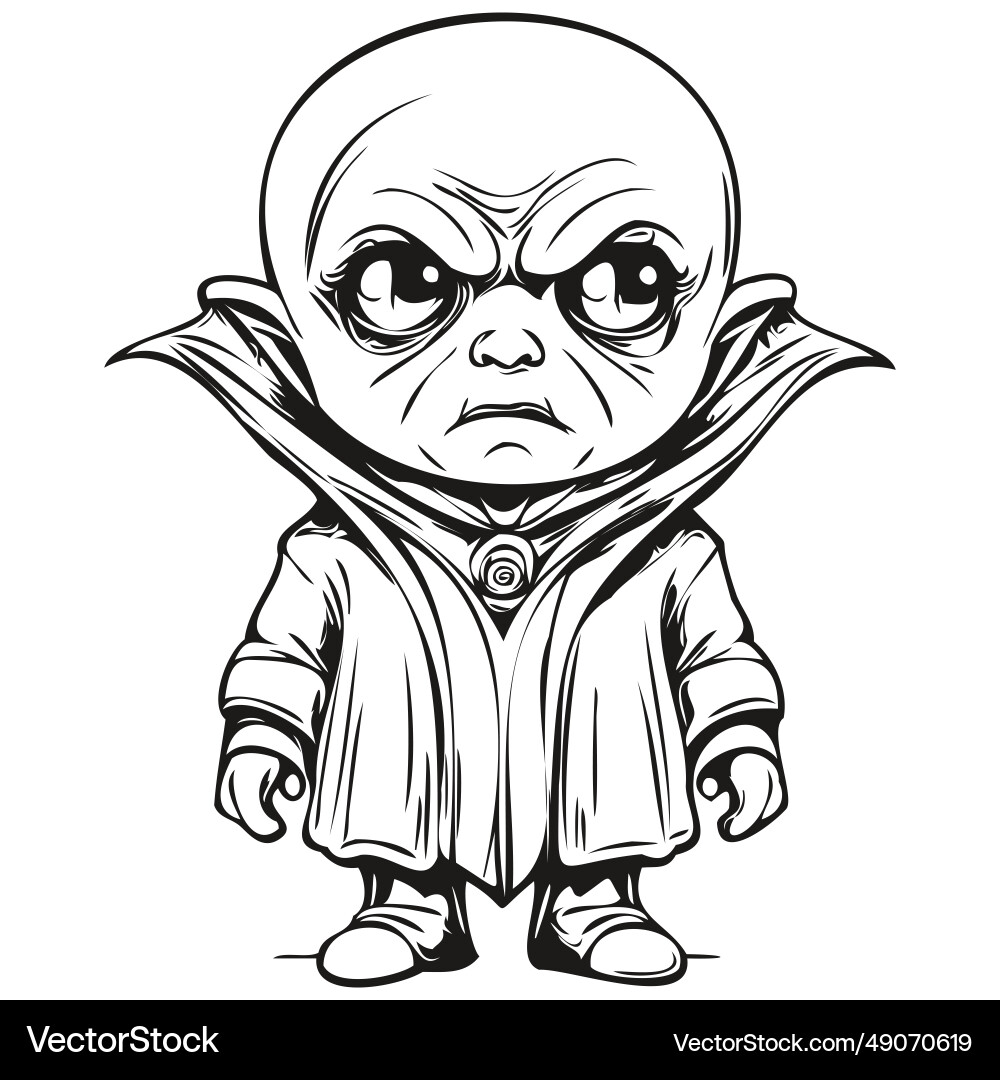 Transparent image of a vampire Royalty Free Vector Image