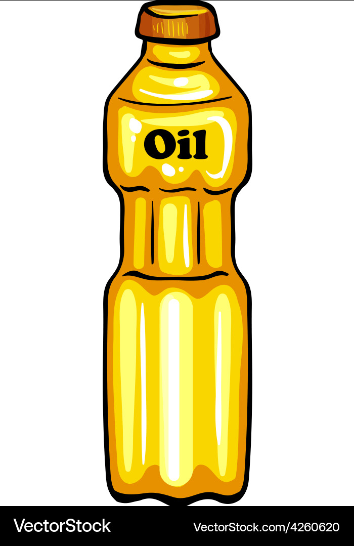 Bottle of oil Royalty Free Vector Image - VectorStock