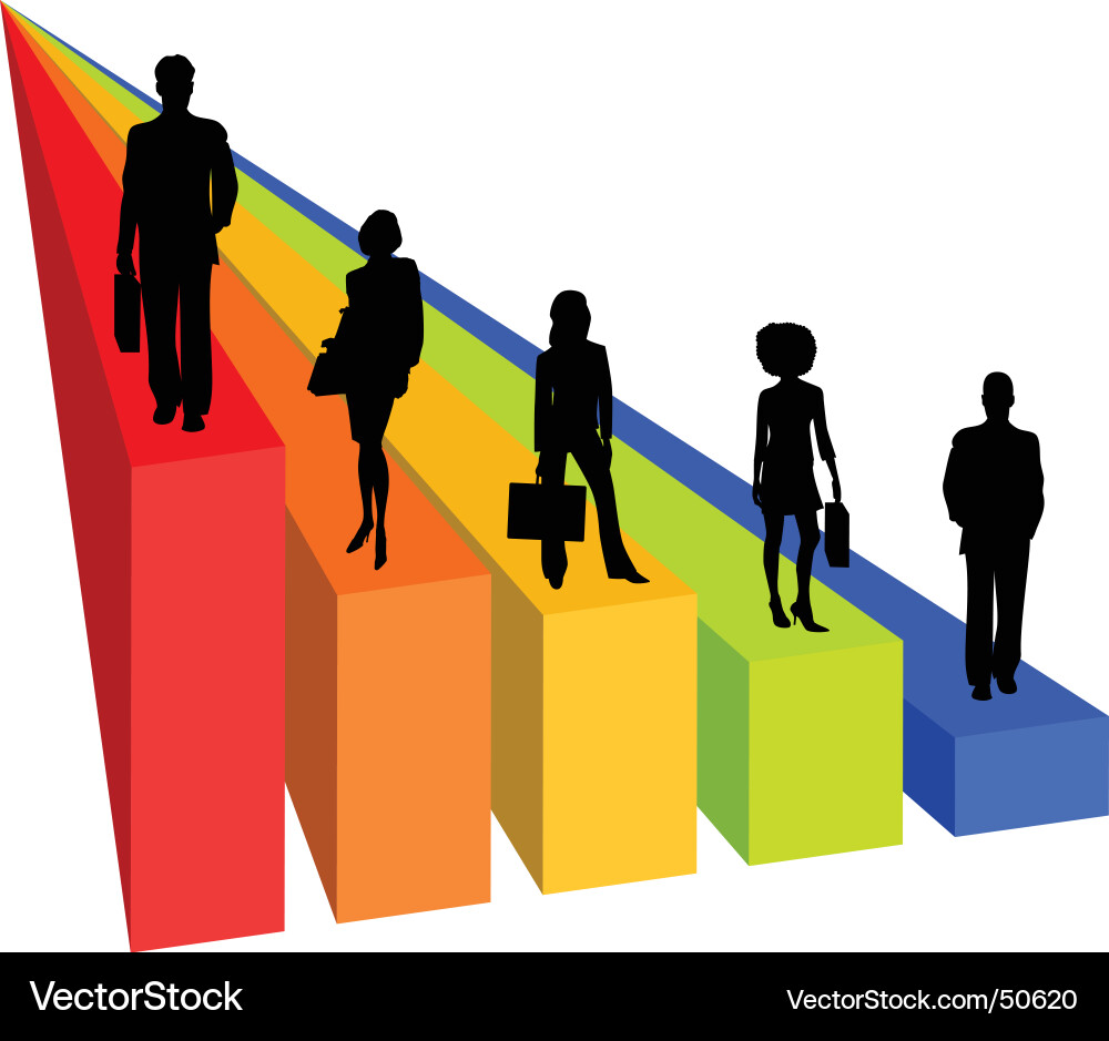 Business graph Royalty Free Vector Image - VectorStock