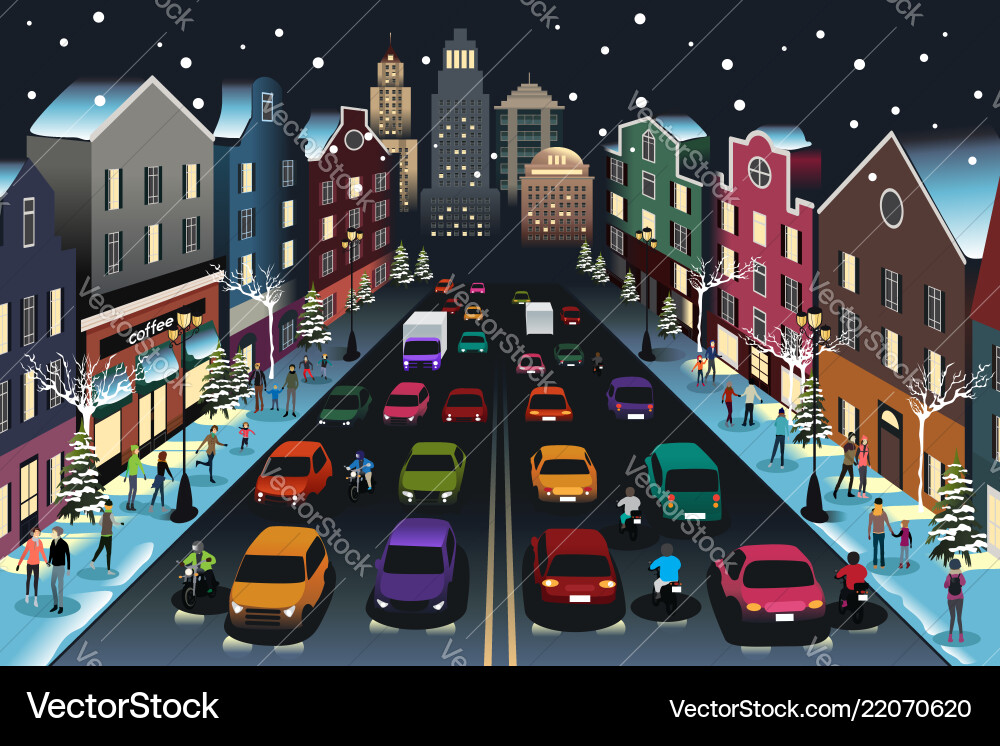 Busy City Clipart