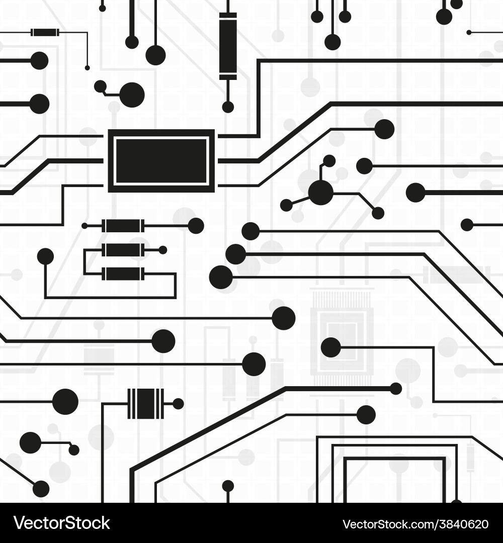 Electronic Circuit Schematic Royalty Free Vector Image
