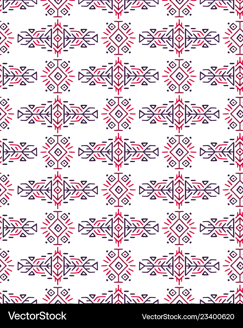Ethnic style seamless pattern Royalty Free Vector Image