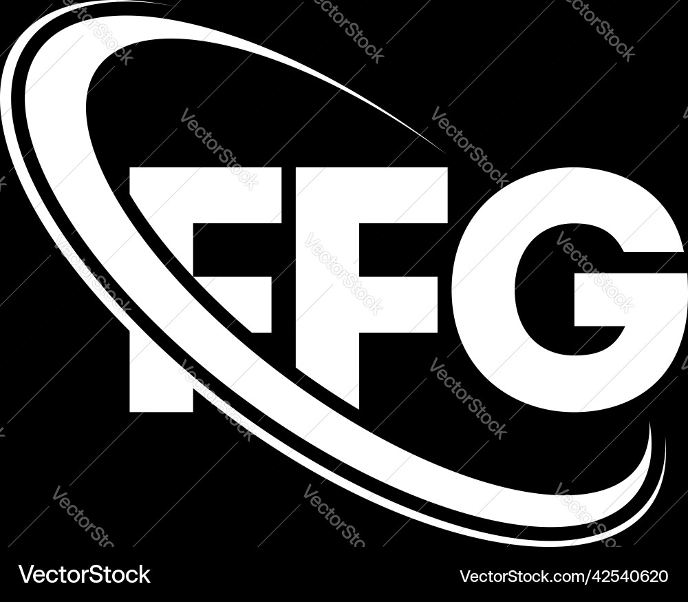 Ffg logo letter design Royalty Free Vector Image