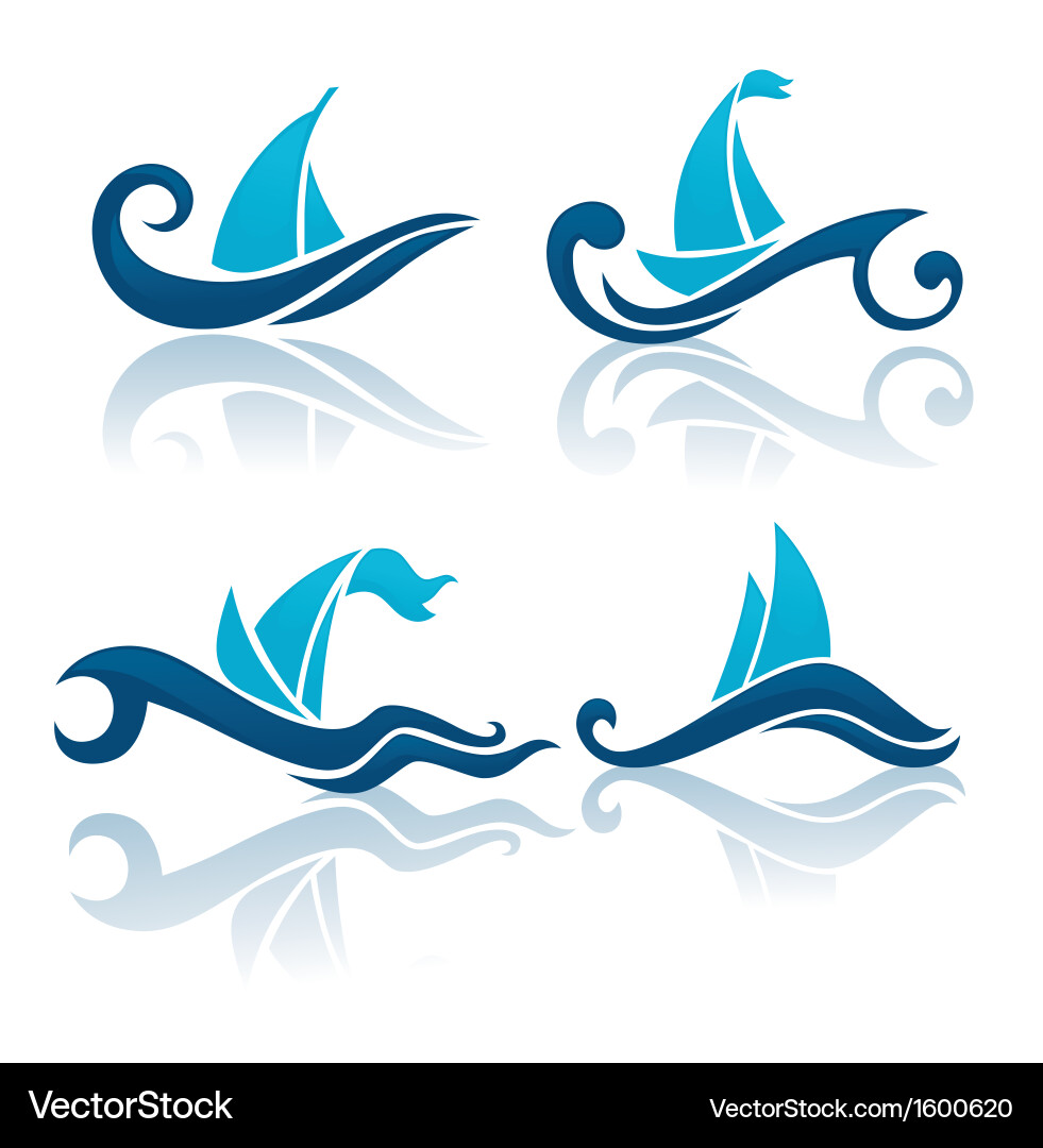 Sea wave Royalty Free Vector Image - VectorStock