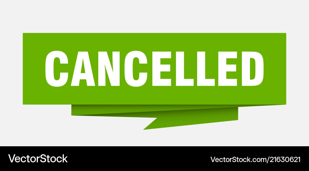 Cancelled Royalty Free Vector Image - VectorStock