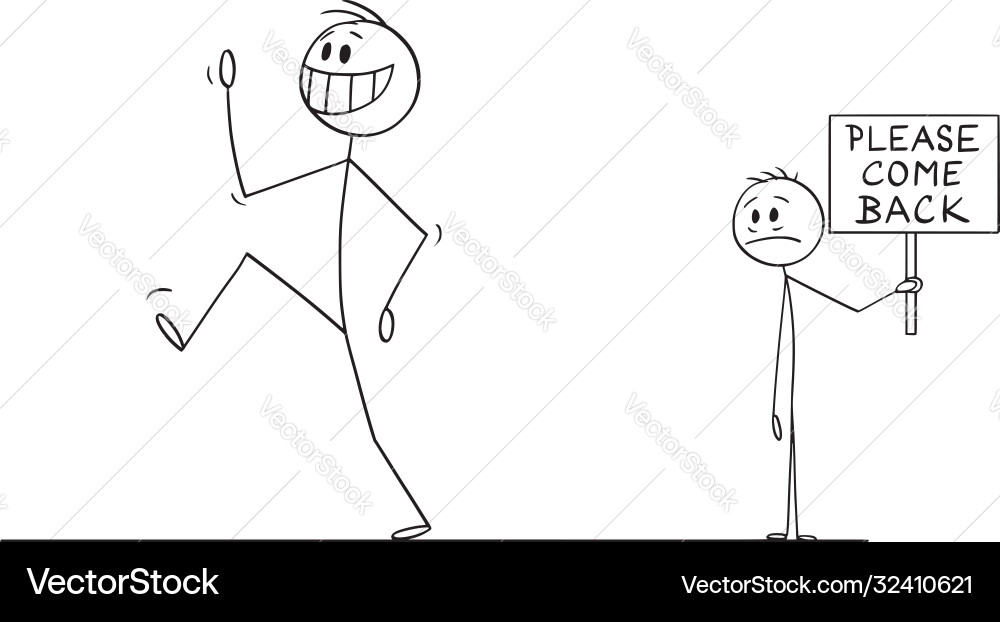 Cartoon happy smiling man customer or employee Vector Image