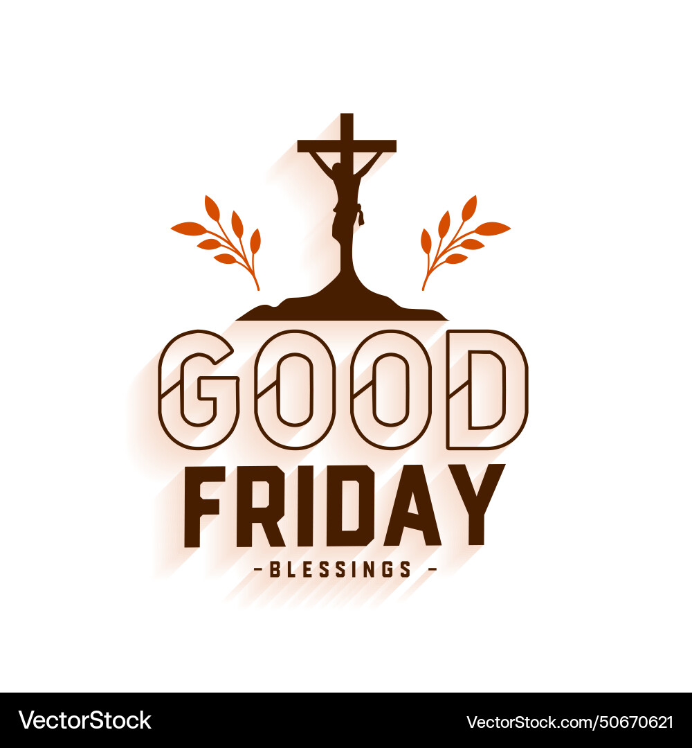 Holy week good friday background for spiritual Vector Image