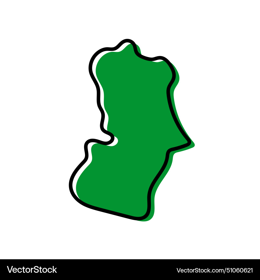 Khovd provinces of mongolia map icon Royalty Free Vector