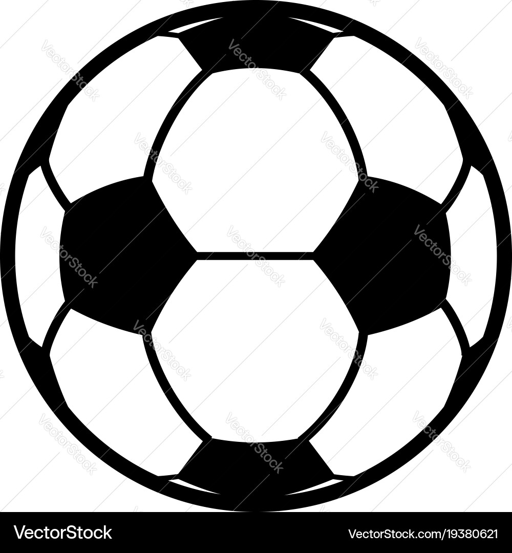 Simple Football Icon Royalty Free Vector Image