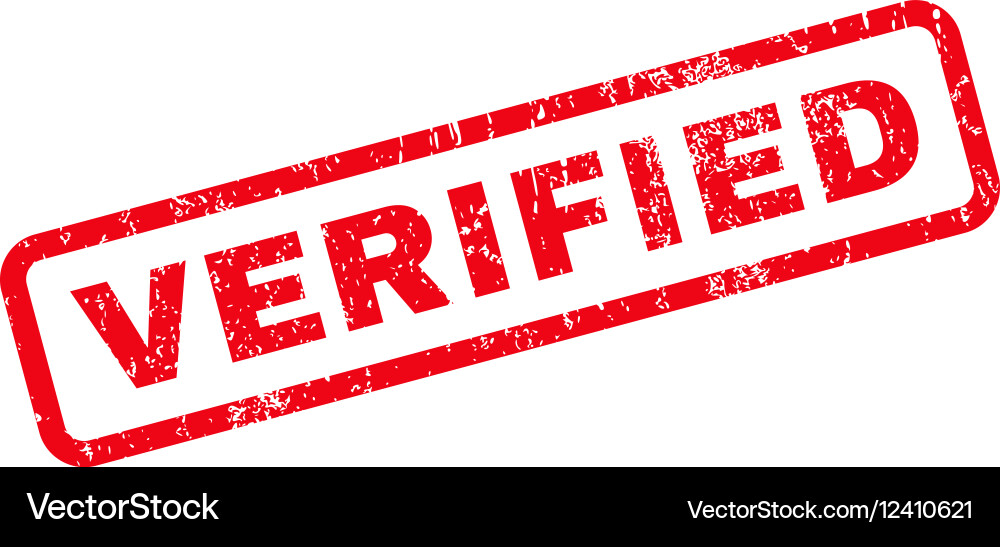 Verified rubber stamp Royalty Free Vector Image