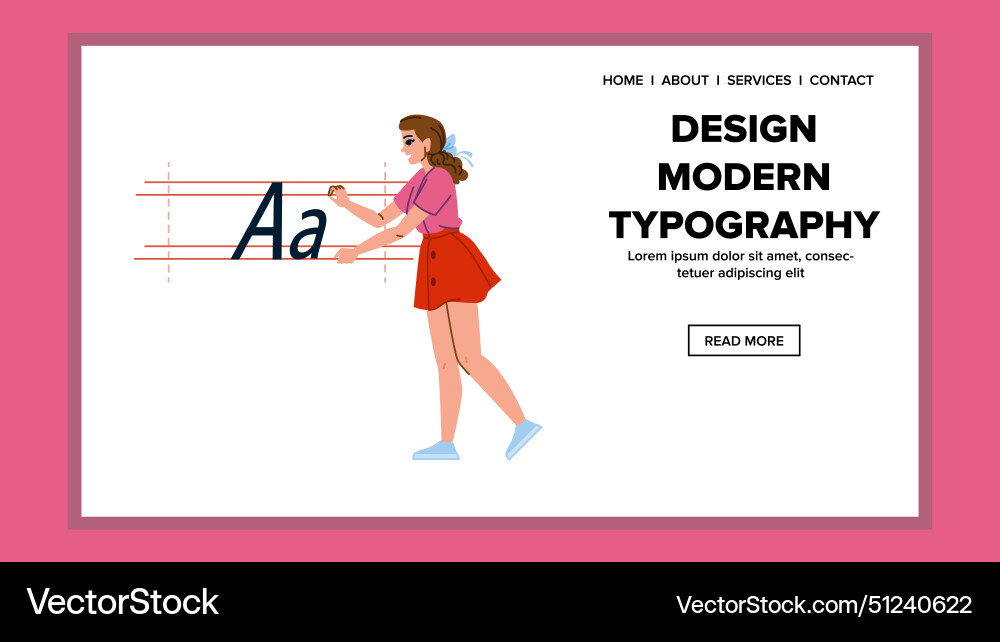 Bold design modern typography Royalty Free Vector Image