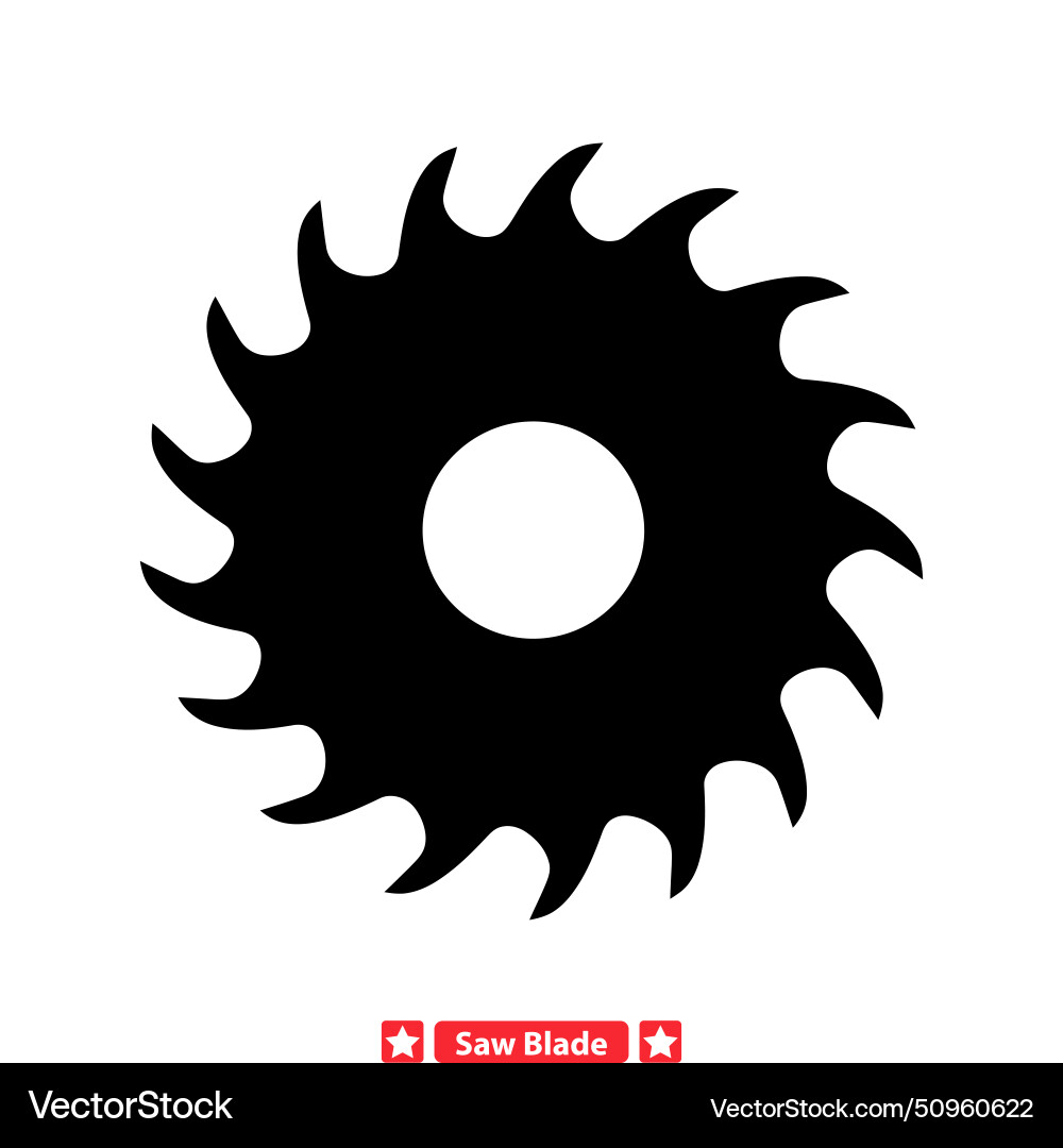 Circular saw blade clipart pack detailed Vector Image