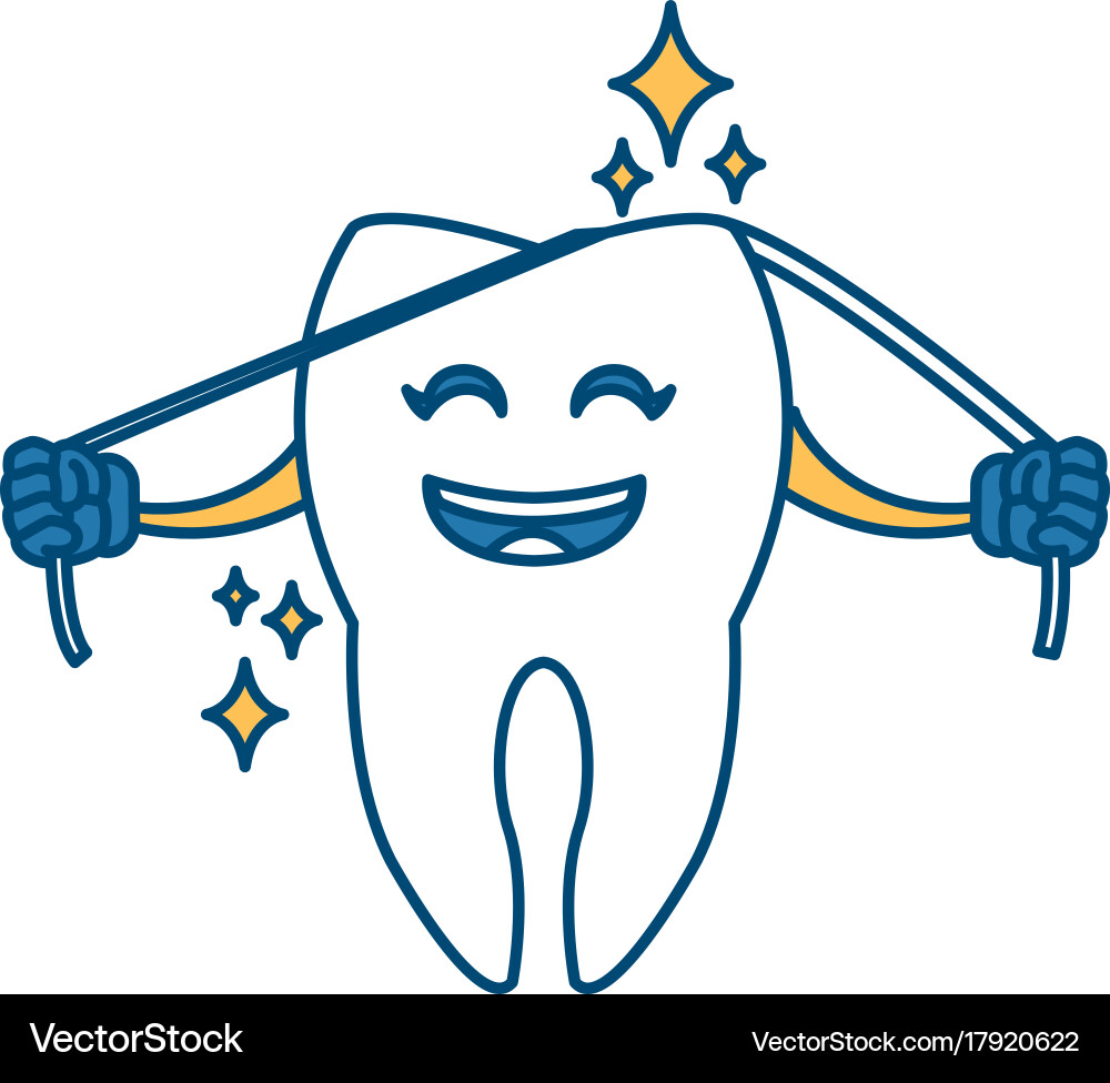 Cute tooth cartoon Royalty Free Vector Image - VectorStock