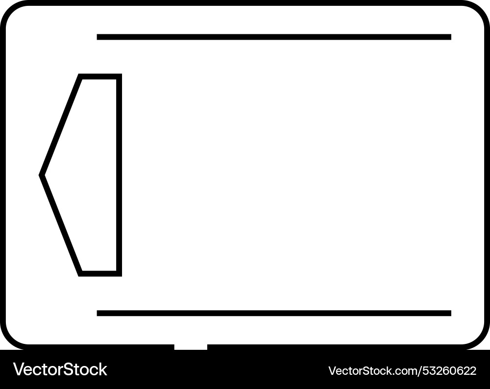 Cutting board line icon Royalty Free Vector Image