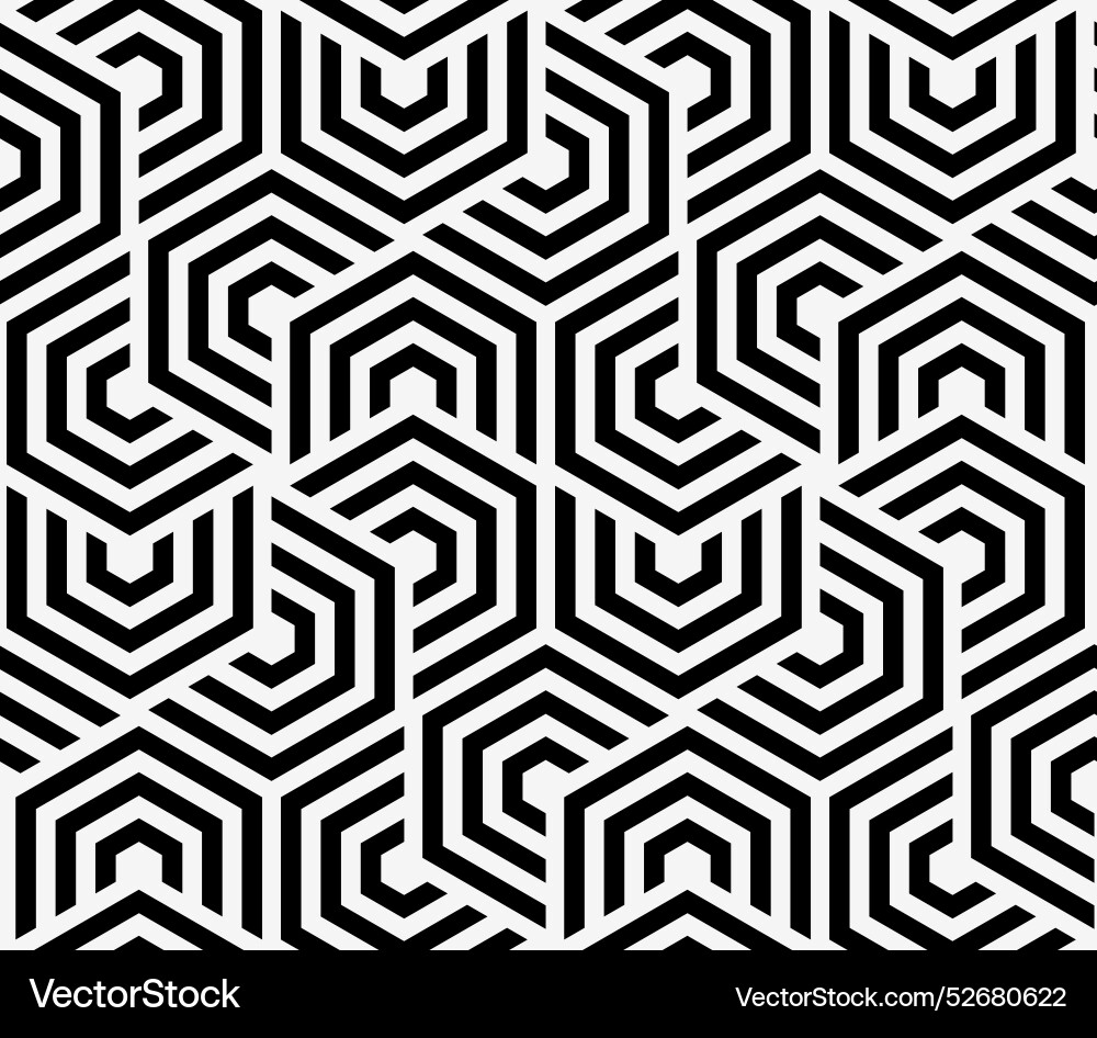 Geometric Hexagon Pattern Royalty Free Vector Image