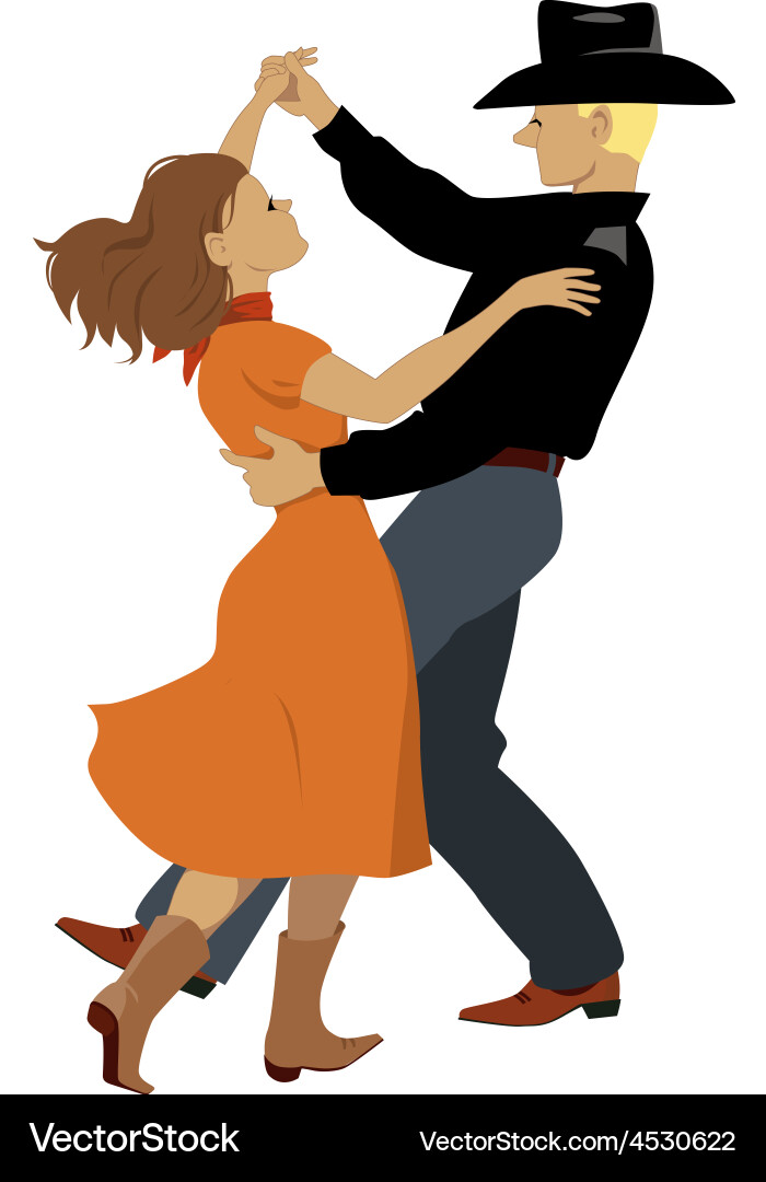 Polka dancers Royalty Free Vector Image - VectorStock