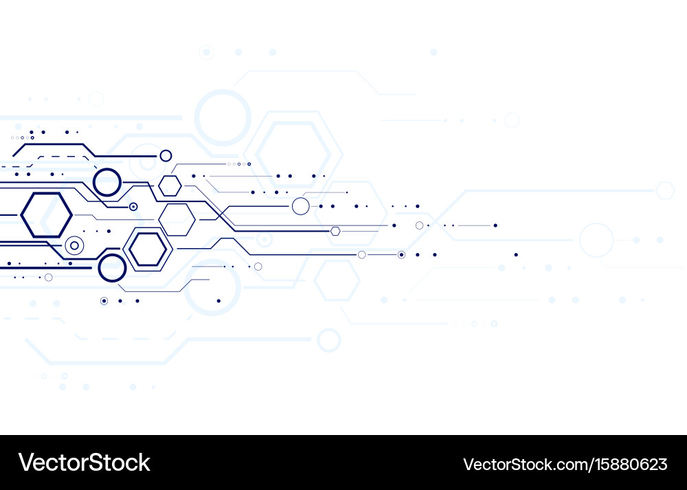 Abstract science and technology background Vector Image