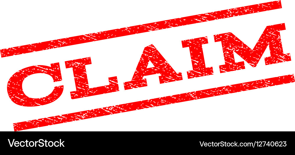 Claim watermark stamp Royalty Free Vector Image