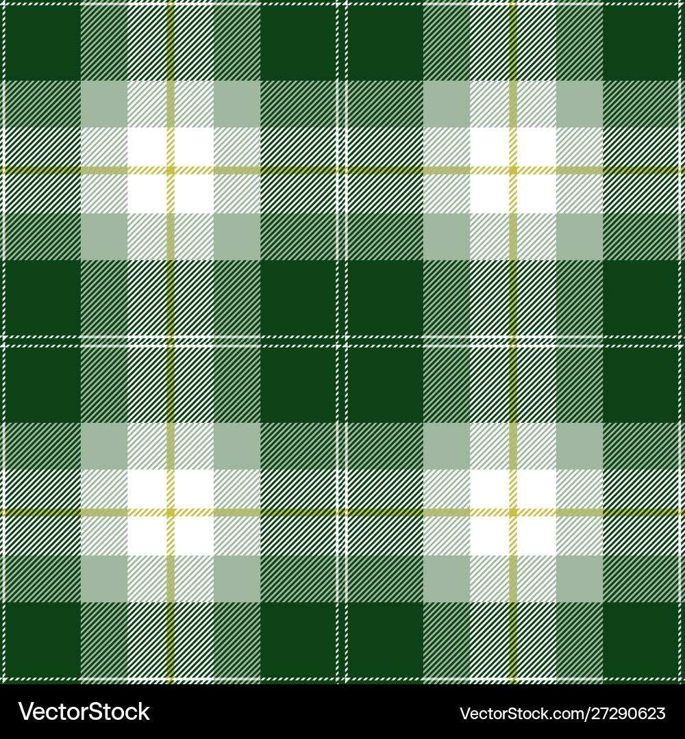 Green tartan plaid seamless pattern Royalty Free Vector