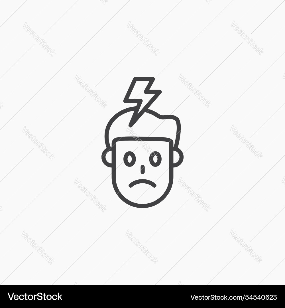 Headache icon Royalty Free Vector Image - VectorStock
