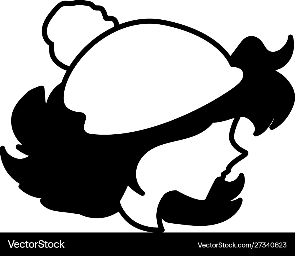 Isolated woman head design icon Royalty Free Vector Image