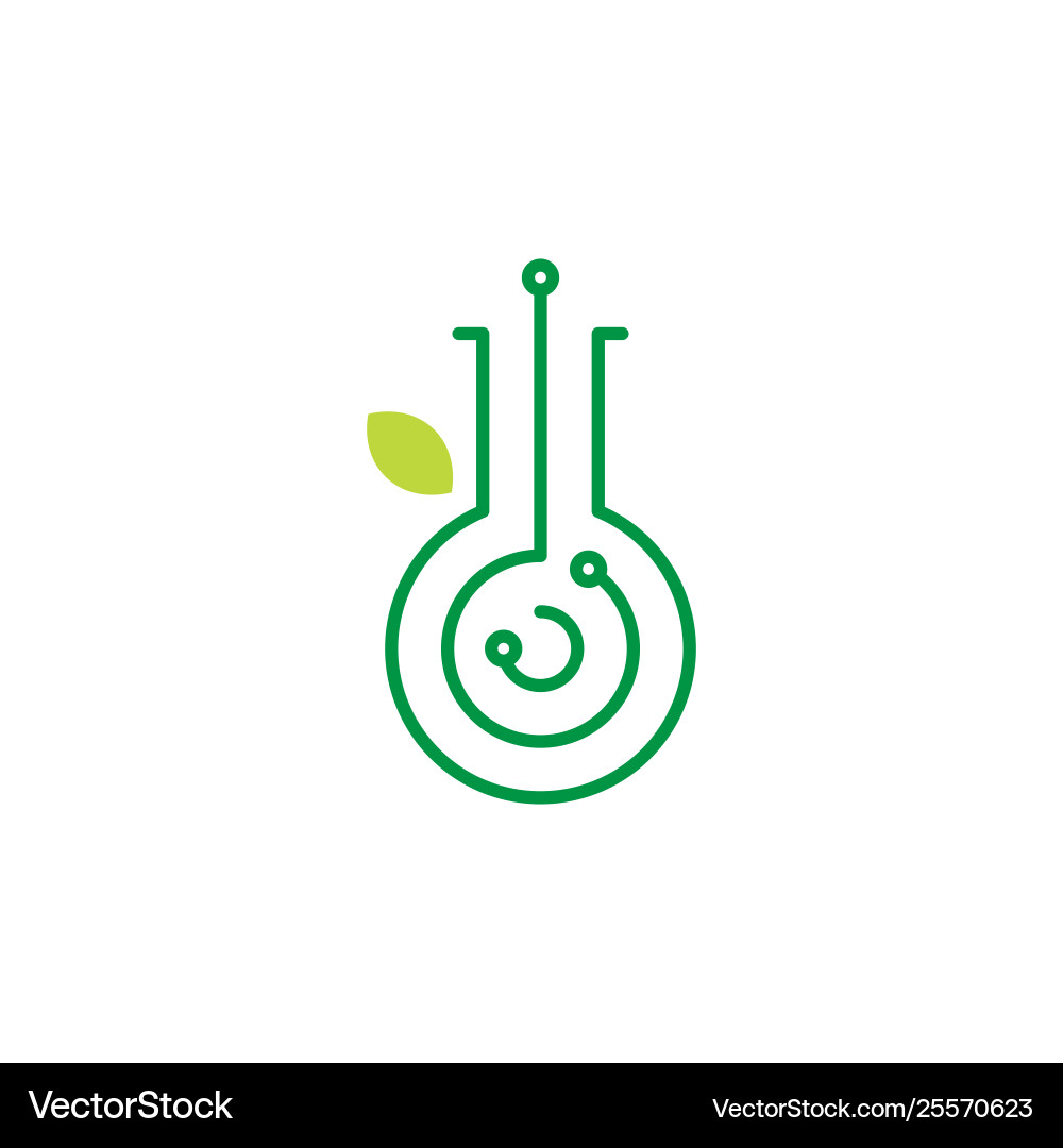 Lab tech test logo icon Royalty Free Vector Image