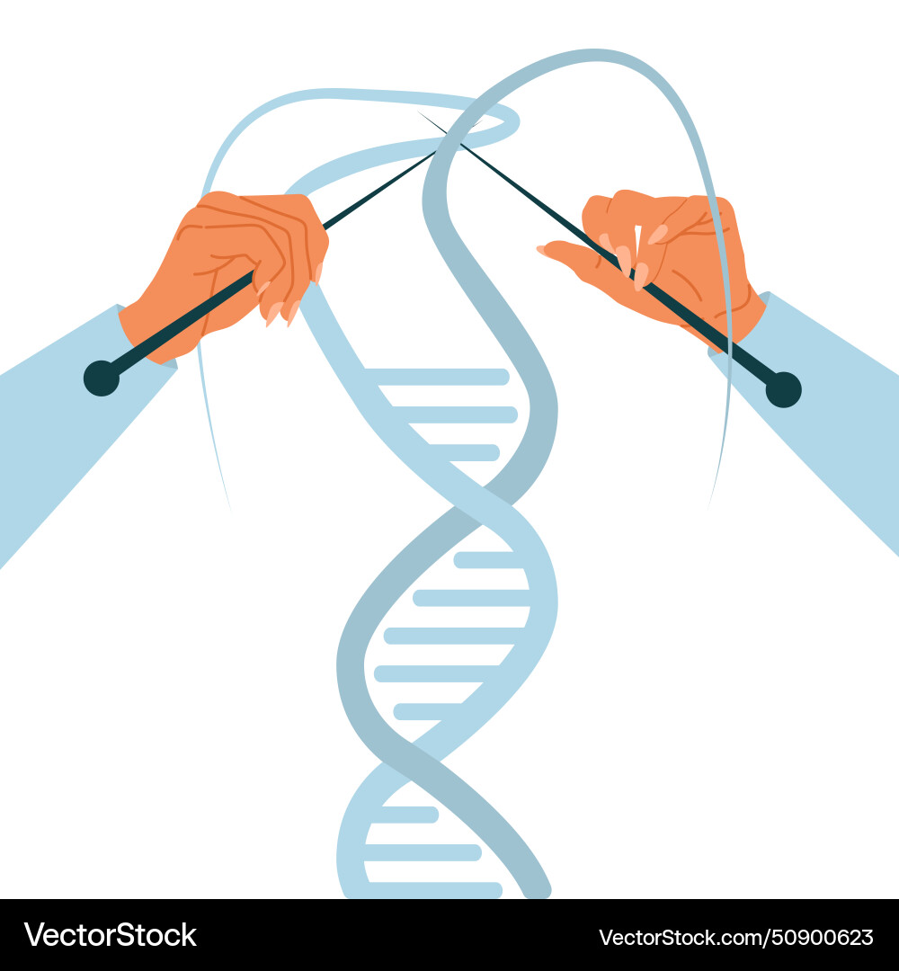 Process of molecular cloning editing modification Vector Image
